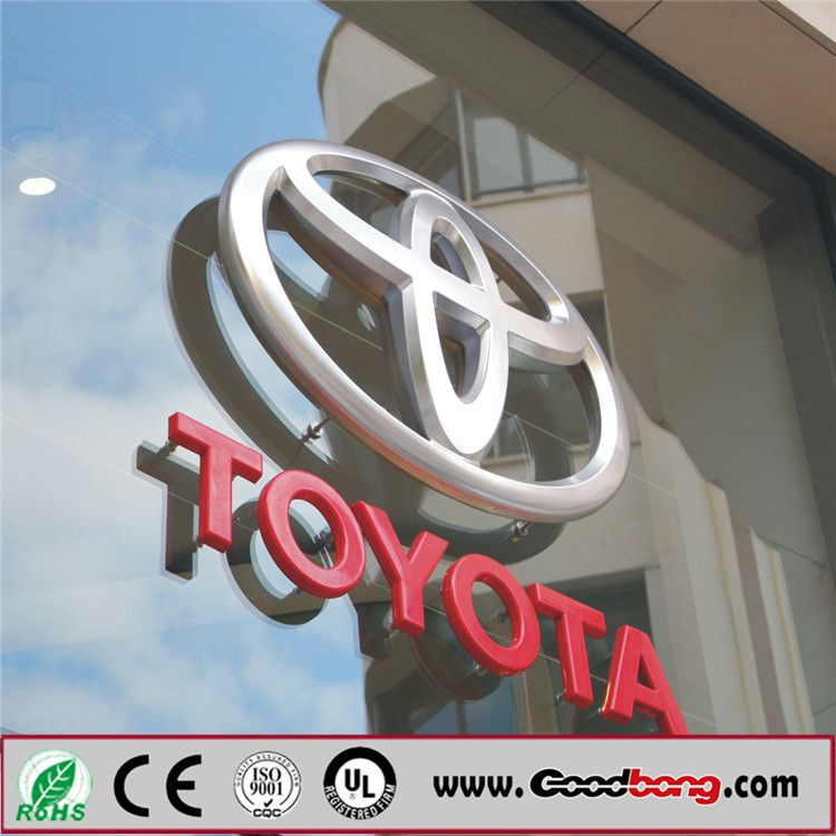 Customed High Quality Vacuum Acrylic LED Backlit Car Logo / Car Emblems ...
