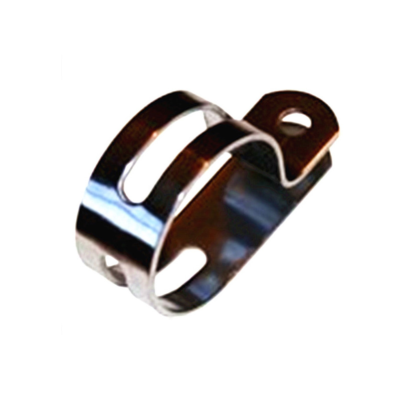 Speedway/Grasstrack Chrome Exhaust "P" Clamp - IBUYautoparts.com