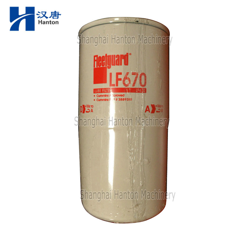 Cummins diesel engine KTA38 parts oil filter 3889310 LF670 ...