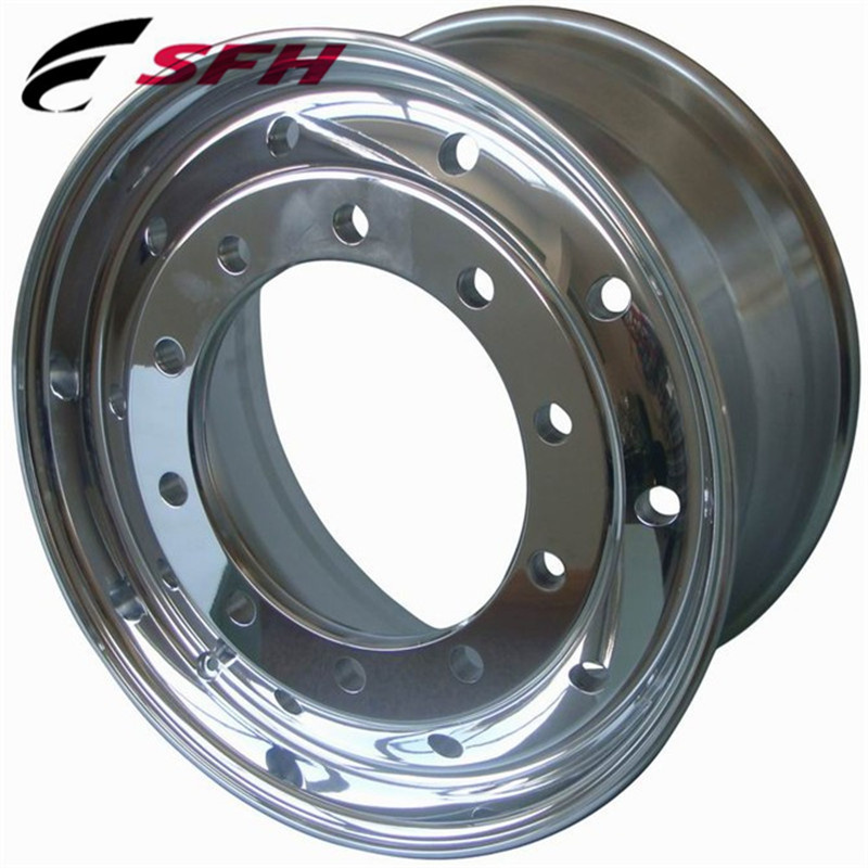 Outside Polished Forged Aluminum Alloy Truck Wheel (22.5X14.0 ...