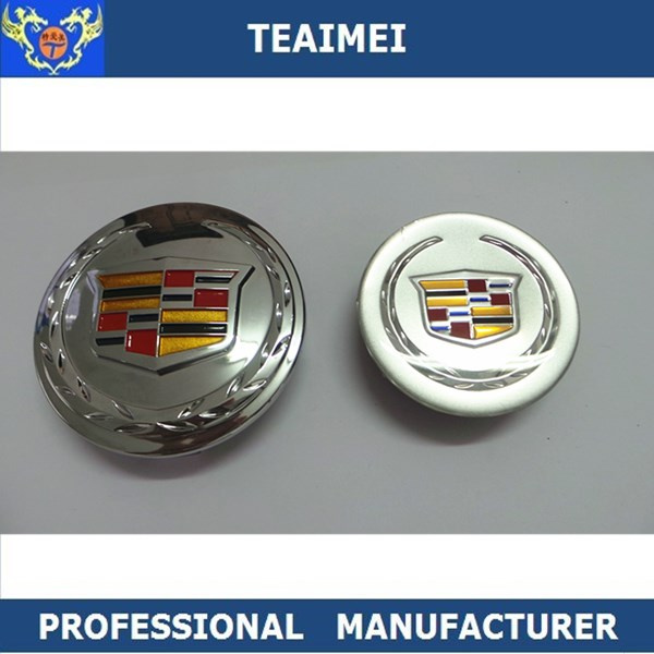 Custom 68mm Chrome Car Logo Wheel Center Hub Cap For Cadillac ...