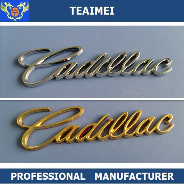 Custom Car Logo Chrome Plated Car Letter Emblems For Cadillac ...