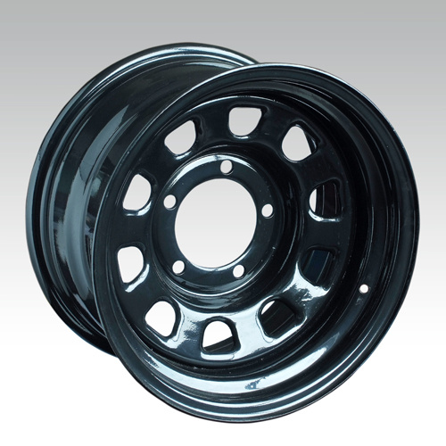 16X8 Daytona Black Wheel Offroad Steel Wheel 5-150 - IBUYautoparts.com