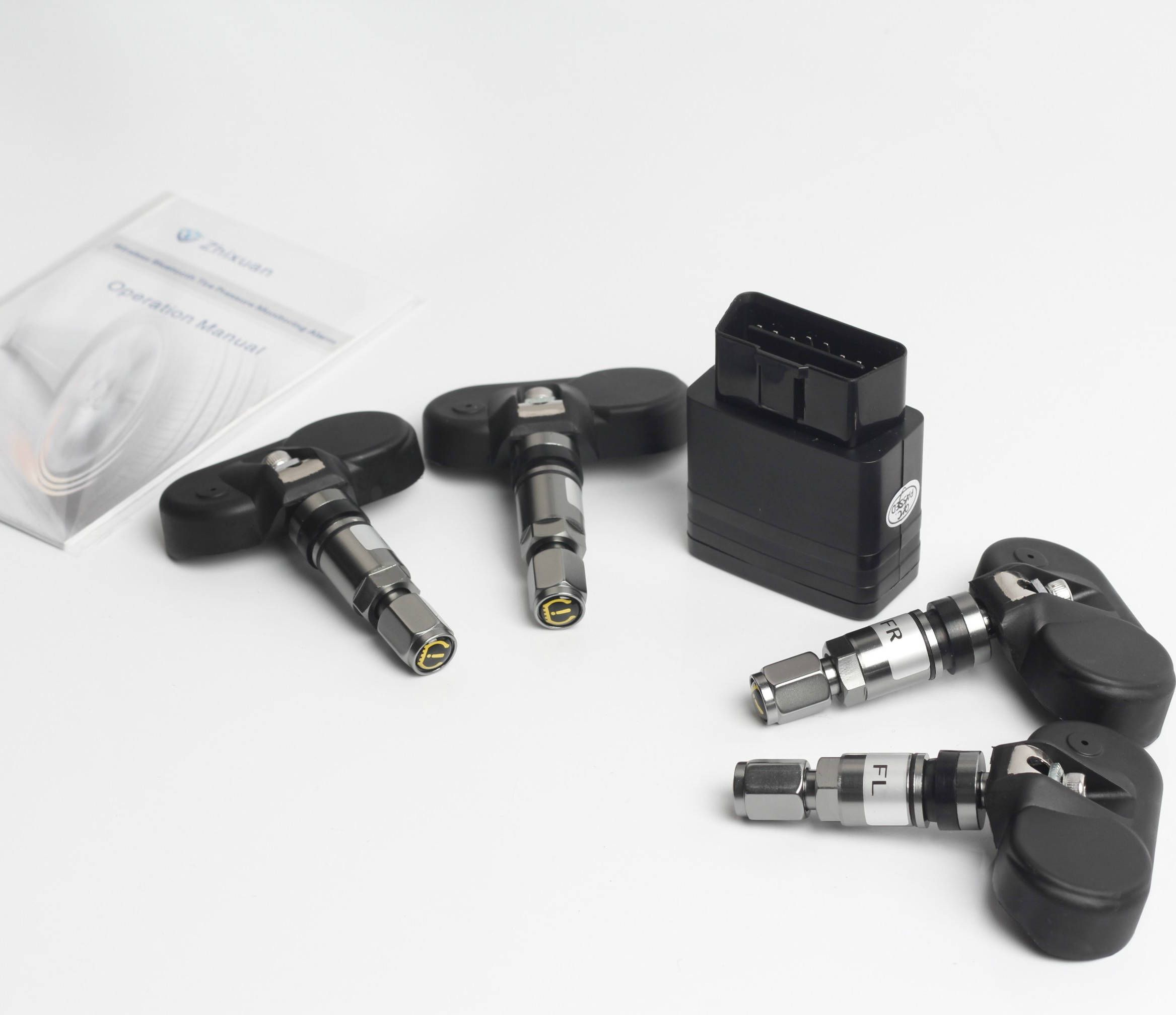 Bluetooth APP TPMS OBD Interface Silver Sensors for Android Ios System ...