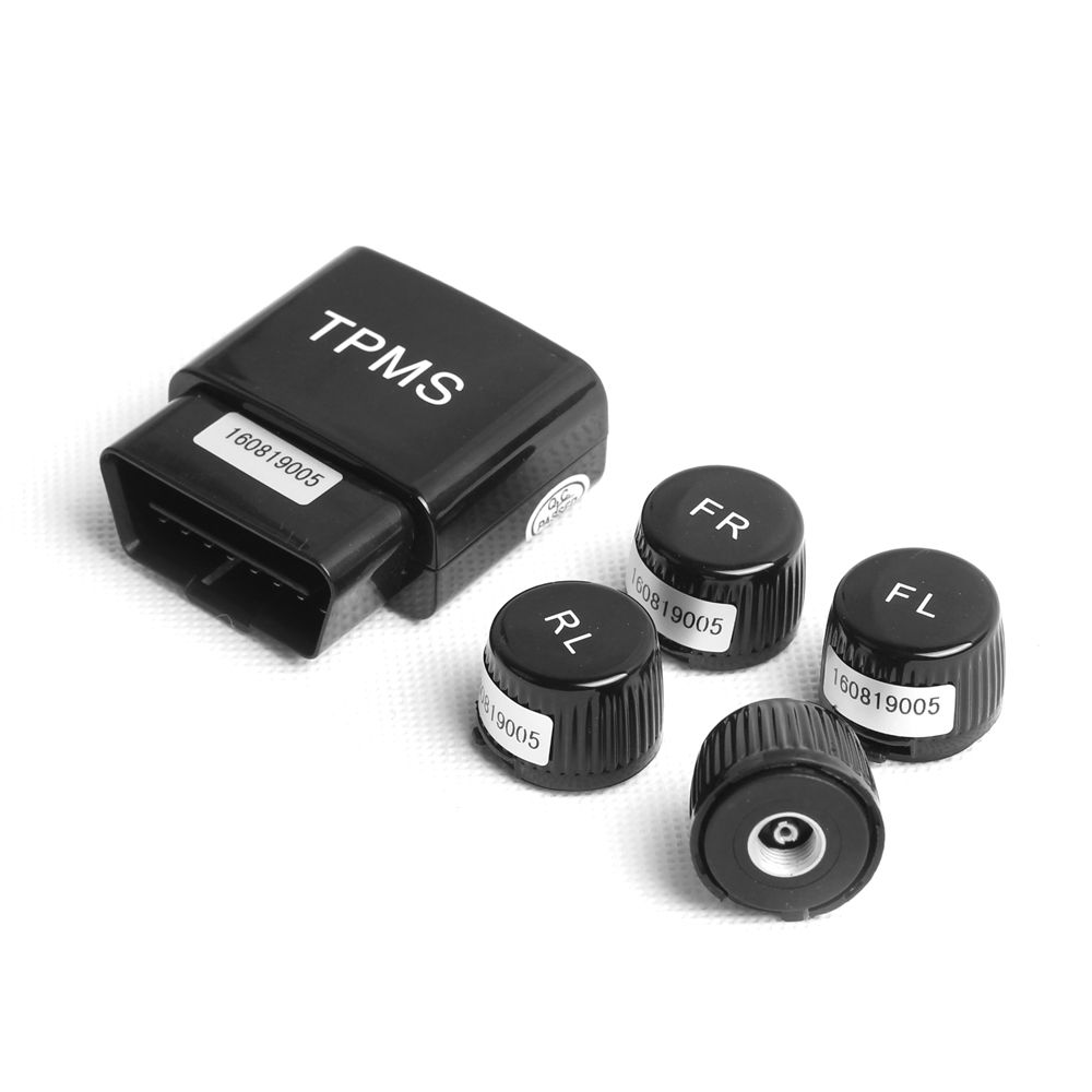 Bluetooth APP TPMS OBD Interface Silver Sensors for Android Ios System ...
