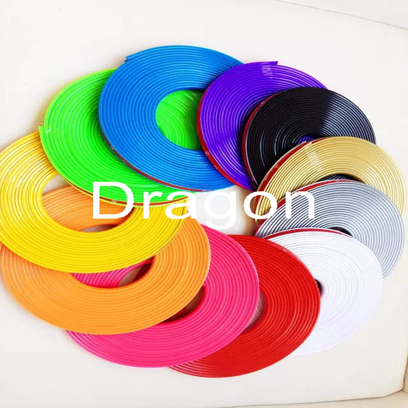 Orange Car Vehicle Alloy Wheel Edge Rim Protector DIY Set ...