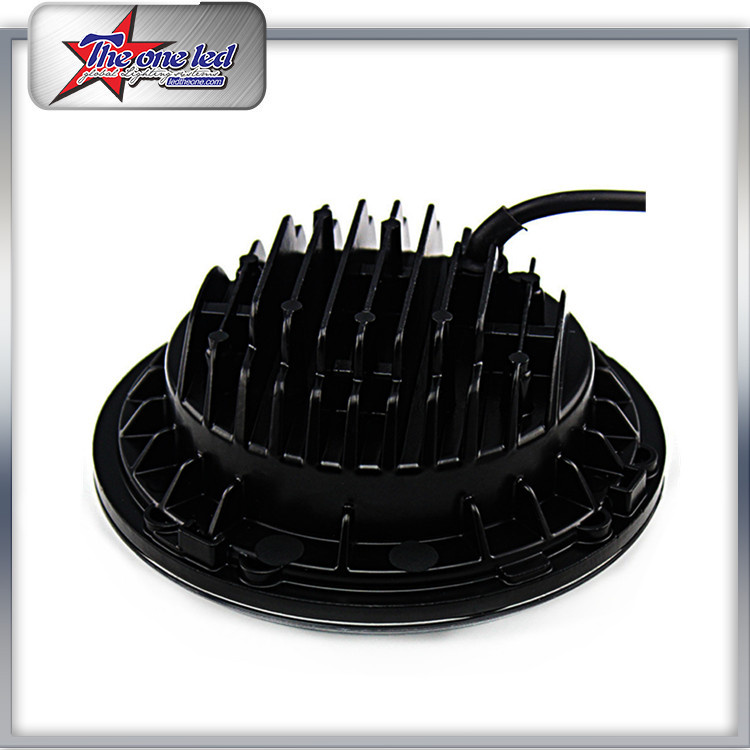 New Product DOT SAE 50W 10-30V 7 Inch Round LED Headlight 7" Angel Eyes ...