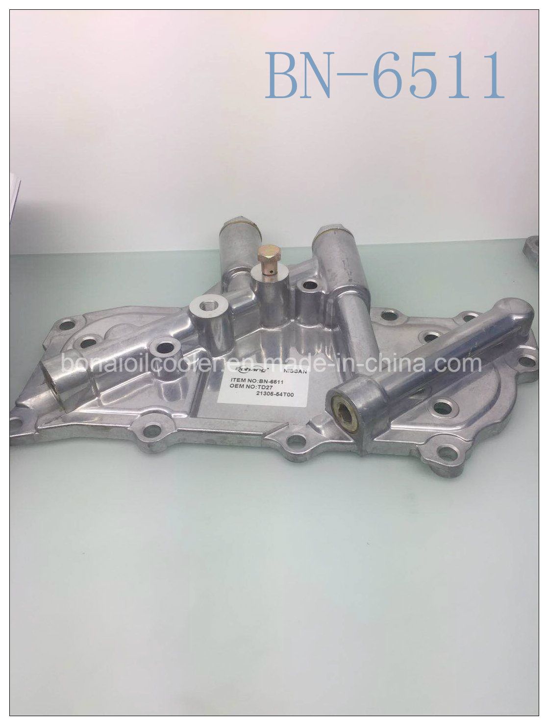 Nissan Aluminium Engine Oil Cooler Cover Td27 (OEM NO.: 21305-54T00 ...