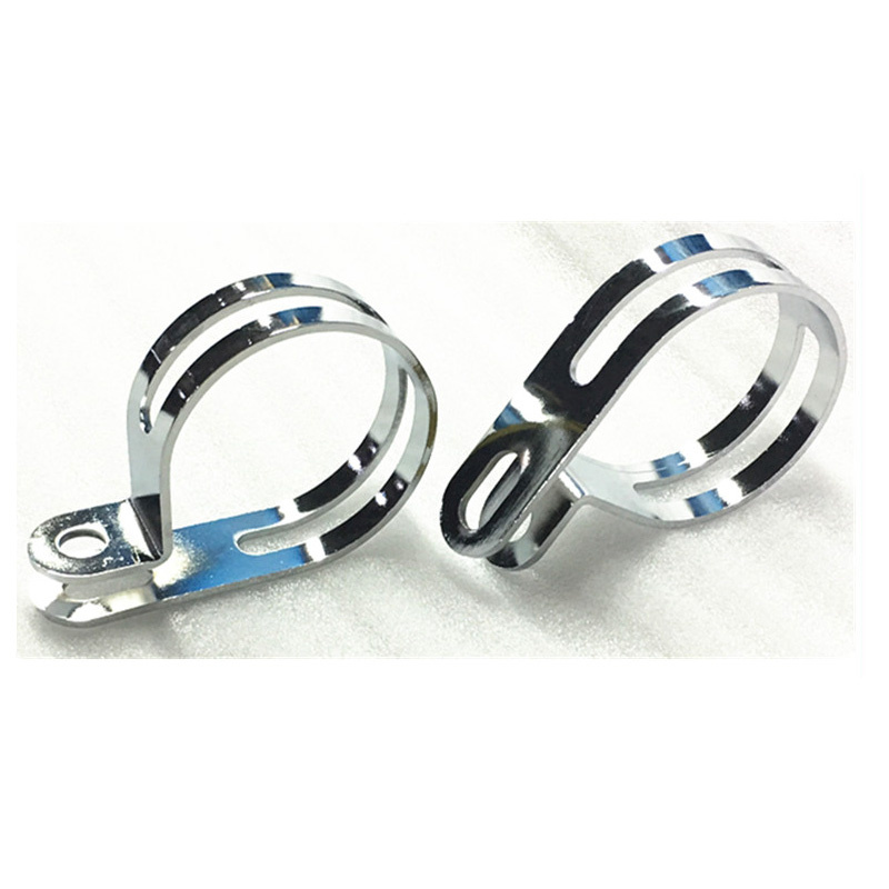 Speedway/Grasstrack Chrome Exhaust "P" Clamp - IBUYautoparts.com
