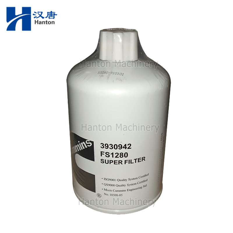 Cummins diesel engine 4BT parts fuel filter 3930942 fleetguard fs1280 ...