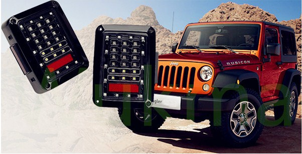 Jeep Wrangler Rear LED Lights, Jeep Wrangler LED Tail Lights, Jeep ...