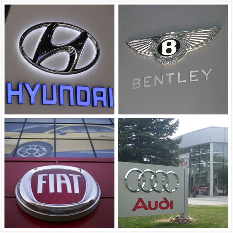 High Quality Custom 3D LED Car Logo Sticker for Car Dealership ...
