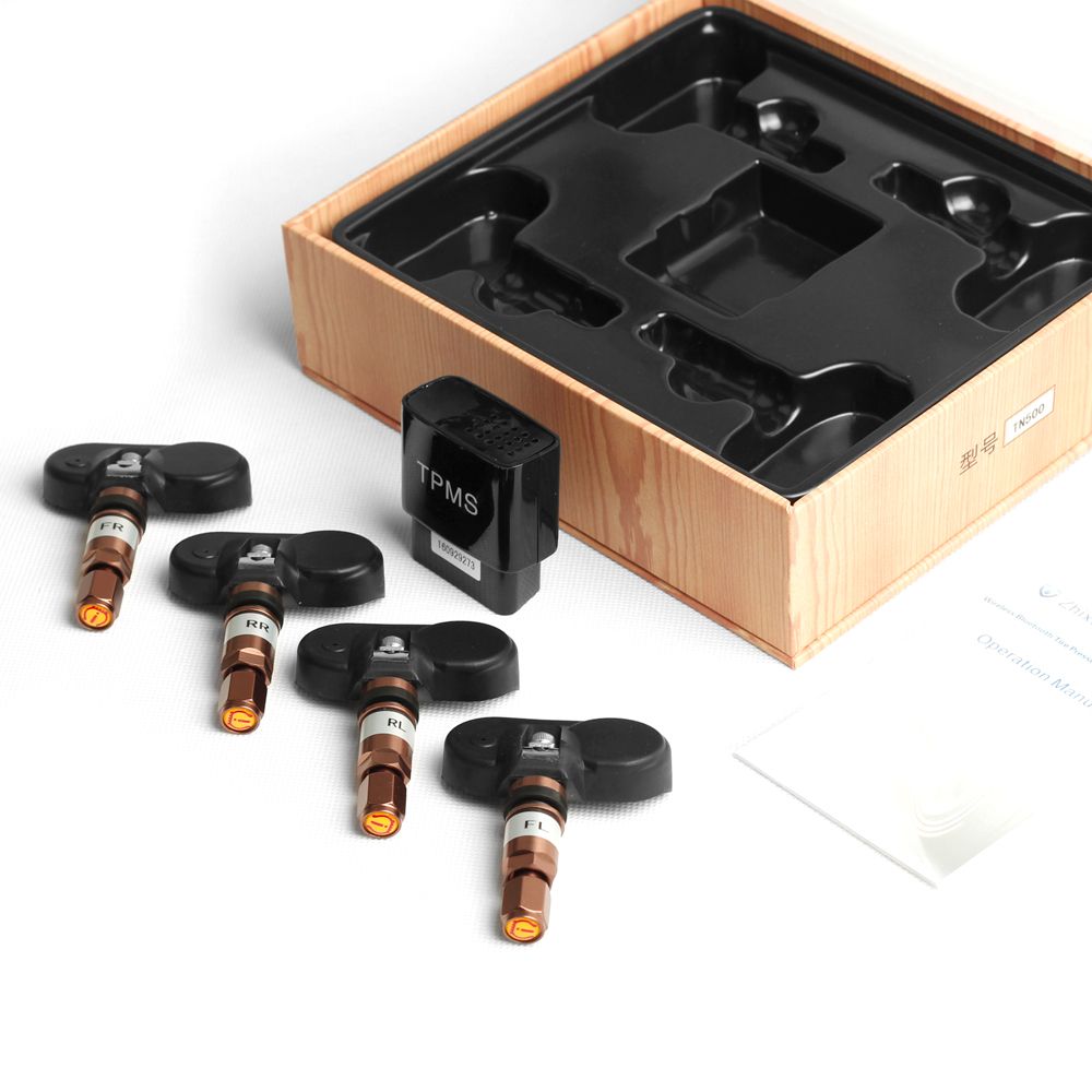 Bluetooth APP TPMS OBD Interface Silver Sensors for Android Ios System ...