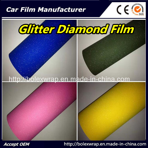 Orange Brilliant Diamond Film, Pearlized Diamond Car Body Vinyl Car ...