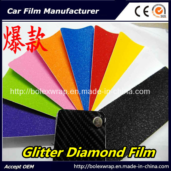 Orange Brilliant Diamond Film, Pearlized Diamond Car Body Vinyl Car ...