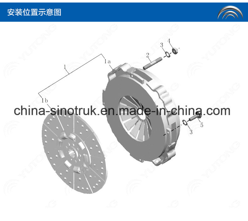 Hot Sale 3482083039 Bydz9114160034 233482000519 16e05-01090-CKD Clutch ...