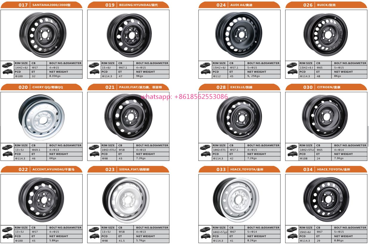 Auto Parts Aluminim Iron Steel Car Tyre Trailer Wheel Rims ...