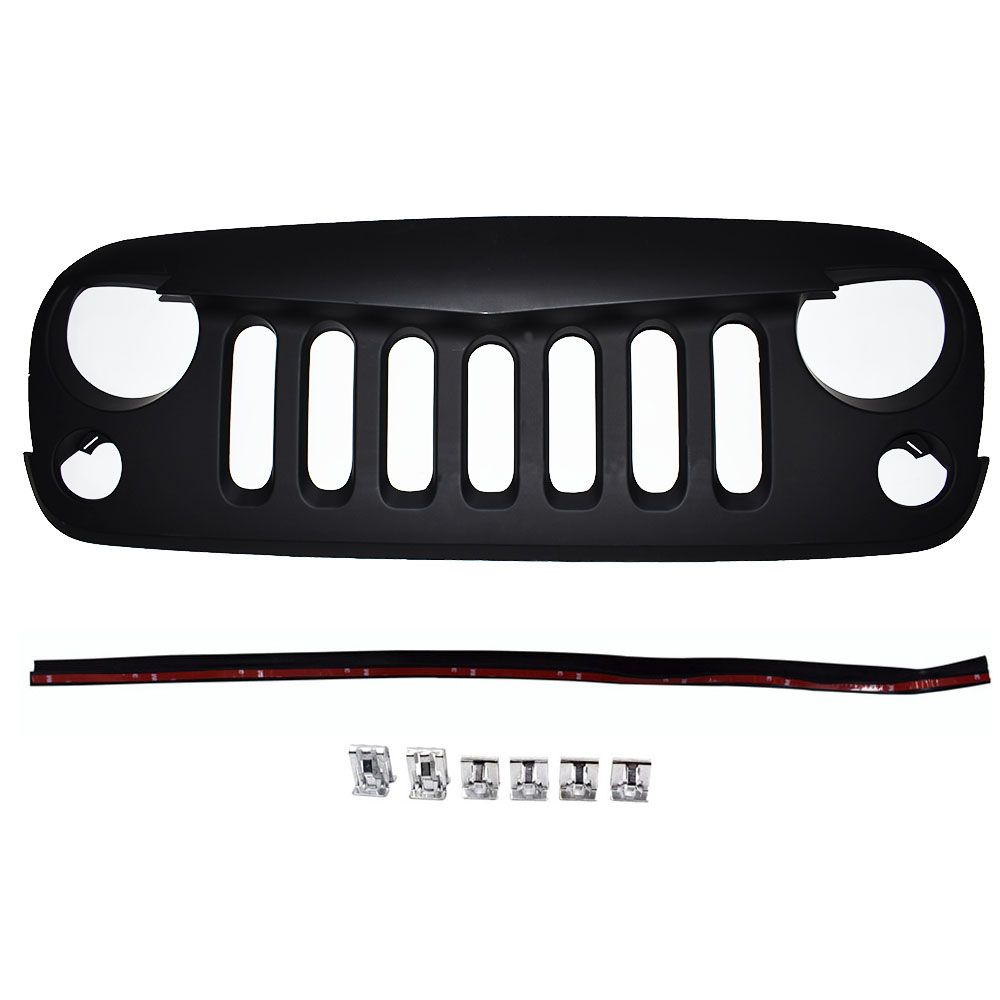 Grille for Jk 07-17 Unlimited Jeep Wrangler Rubicon Angry Bird ...