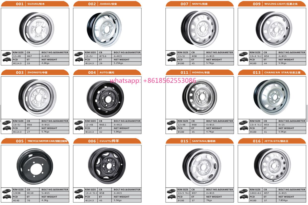 Auto Parts Aluminim Iron Steel Car Tyre Trailer Wheel Rims ...