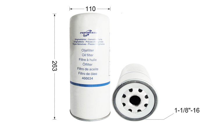 OEM Quality H200W01 Truck Oil Filter 466634 for Volvo Engine ...