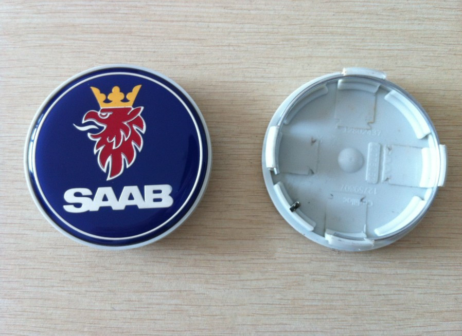 SAAB Car Logo Chrome ABS Alloy Wheel Center Hub Cap - IBUYautoparts.com