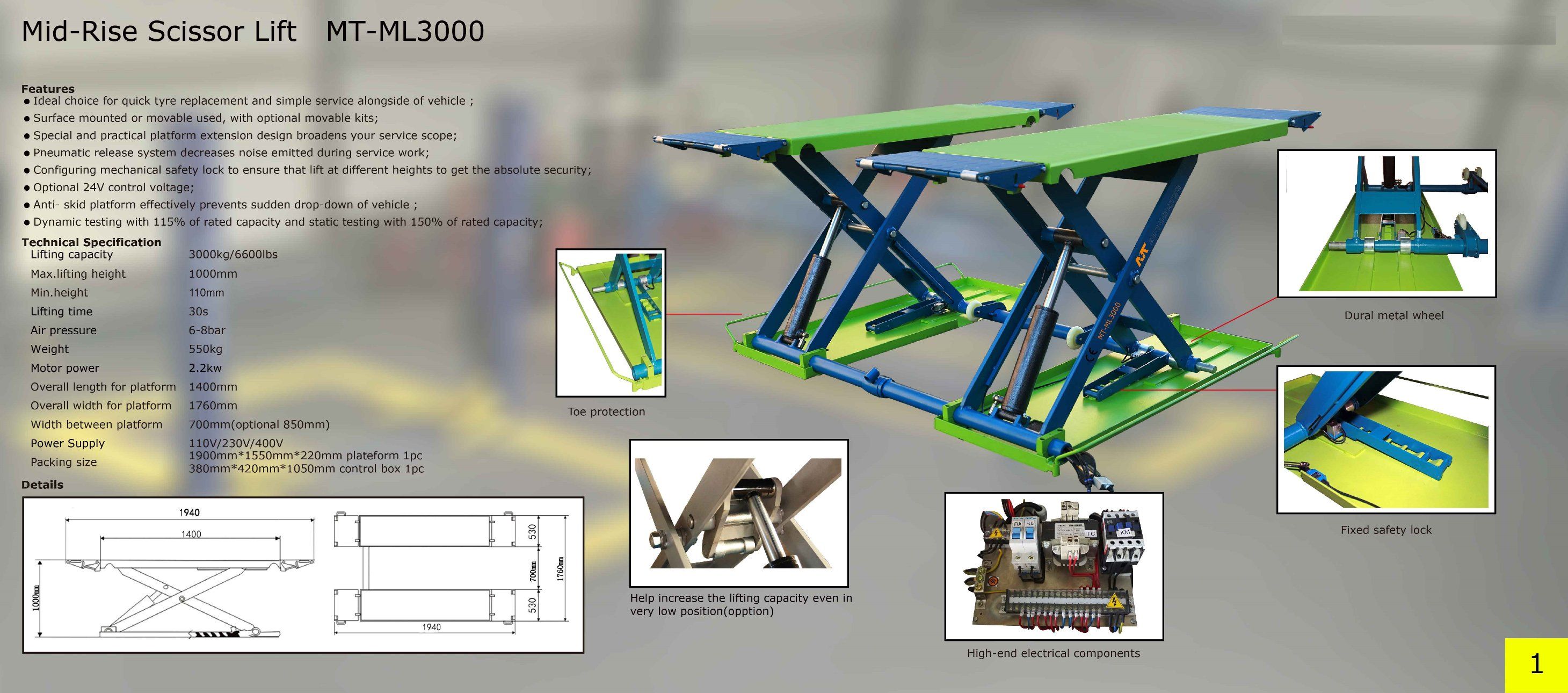 MID -Rise Scissor Lift, / Car Lift /Lifter - IBUYautoparts.com