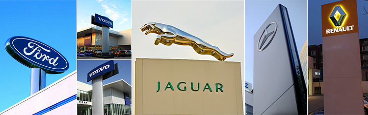 Vacuum Forming Company Car Logo Sign and Auto Logo Car Logo Signboard ...