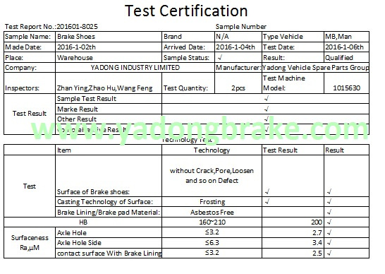 Volvo Casting Brake Shoe - IBUYautoparts.com