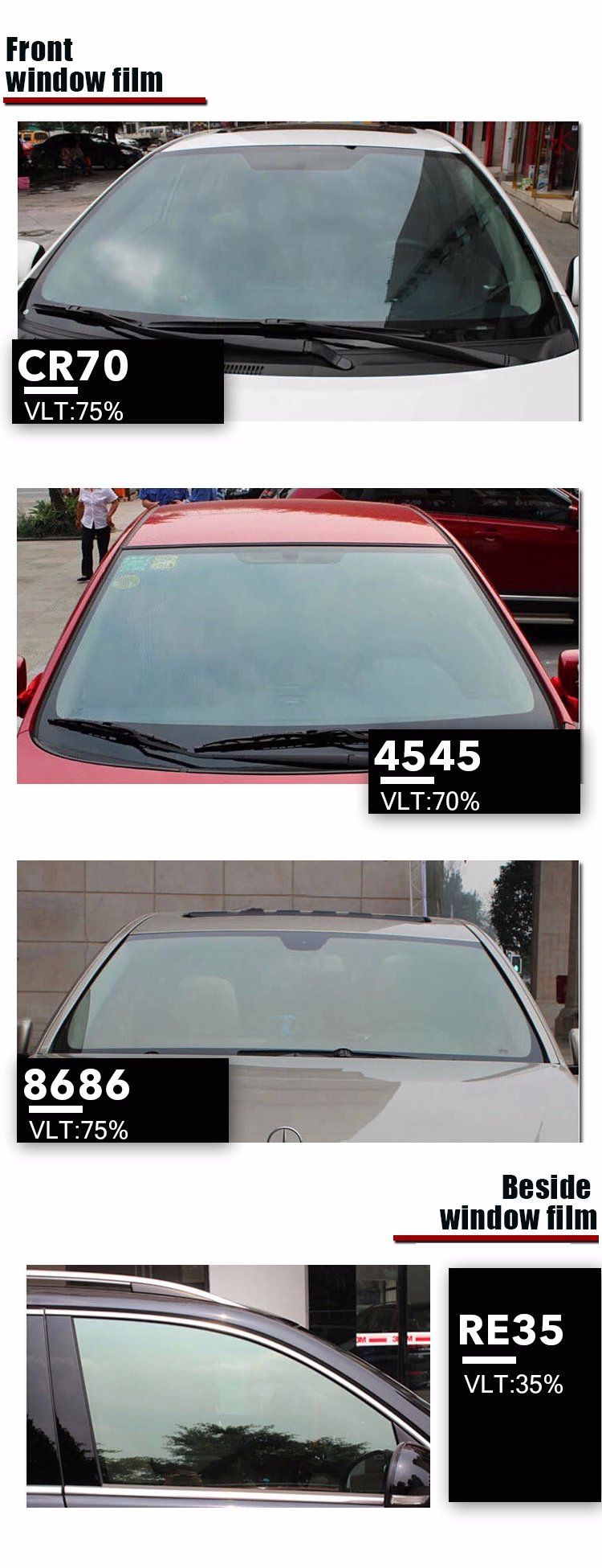 3m Quality Glue Chameleon Reflective Car Window Tint Film ...