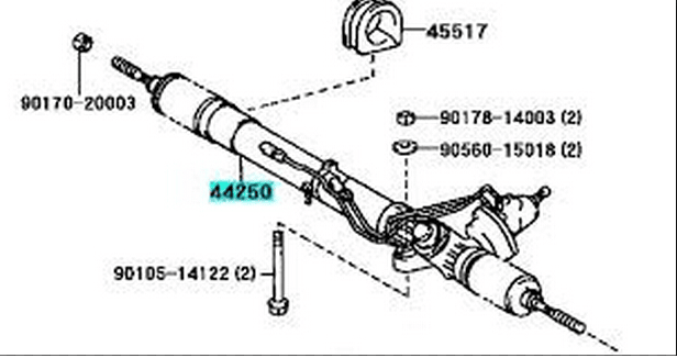 Auto Steering Rack Mr333500 for Mitsubishi L200 - IBUYautoparts.com