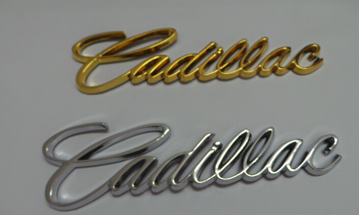 Custom Car Logo Chrome Plated Car Letter Emblems For Cadillac ...