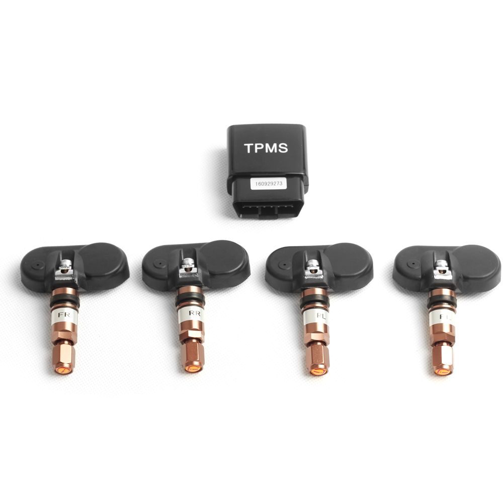 Bluetooth APP TPMS OBD Interface Silver Sensors for Android Ios System ...