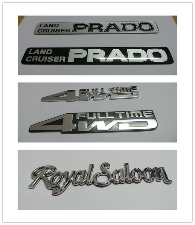 Custom Car Logo Chrome Plated Car Letter Emblems For Cadillac ...