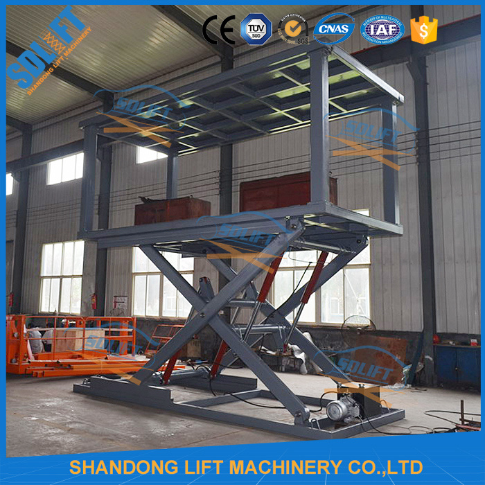Movable Large Scissor Lifting Car Parking Platform Elevator ...