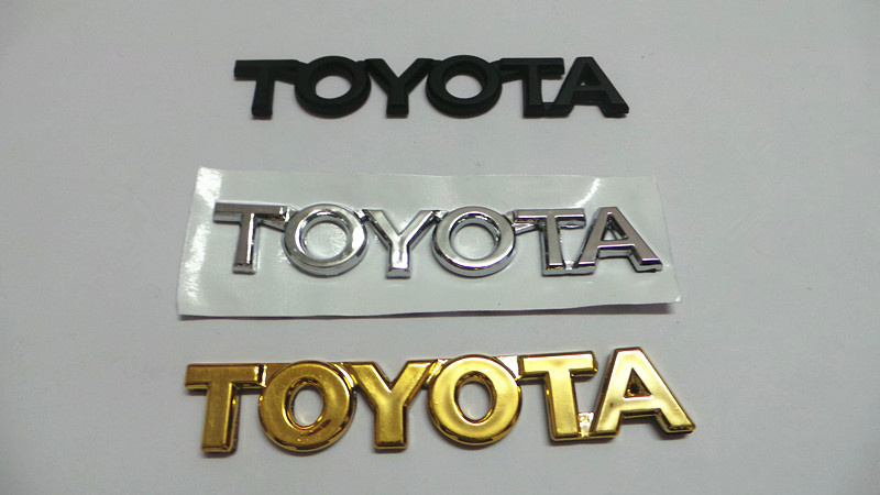 Custom Chrome Car Logo Letter Nameplate Badge Emblem Sticker ...