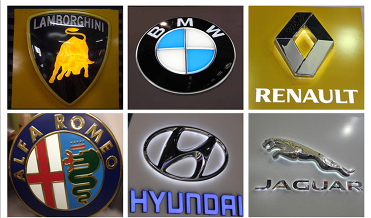 3D Car Logo Illuminated LED Car Logo - IBUYautoparts.com