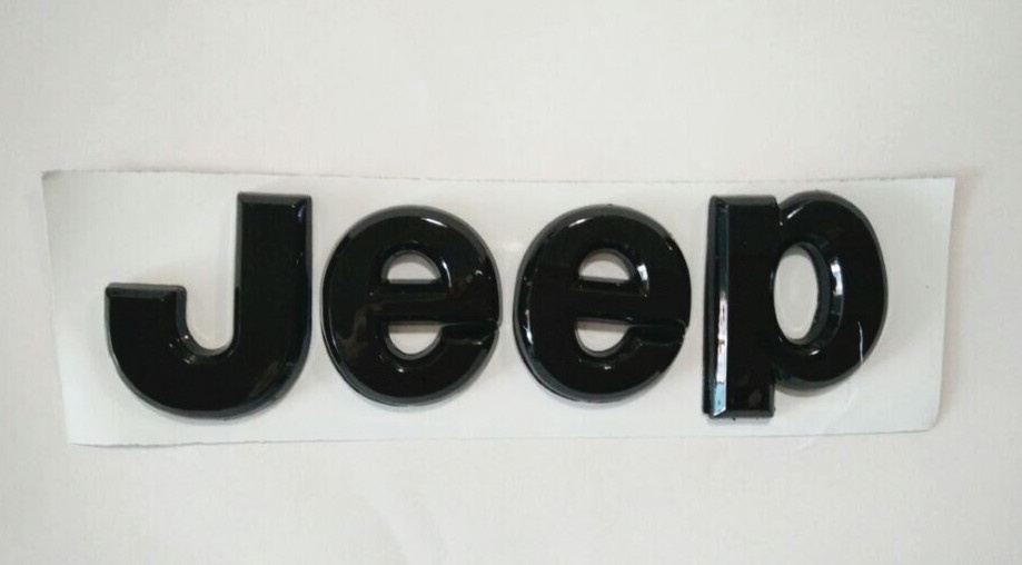 Custom Black Jeep Letter Stickers Car Badges Emblems - IBUYautoparts.com