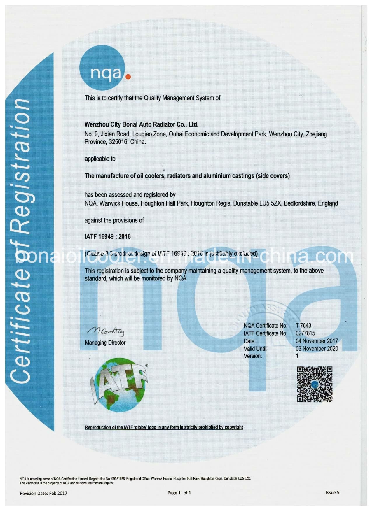 Bonai Engine Spare Part Toyota Camry Valve Chamber Cover (LF489Q ...