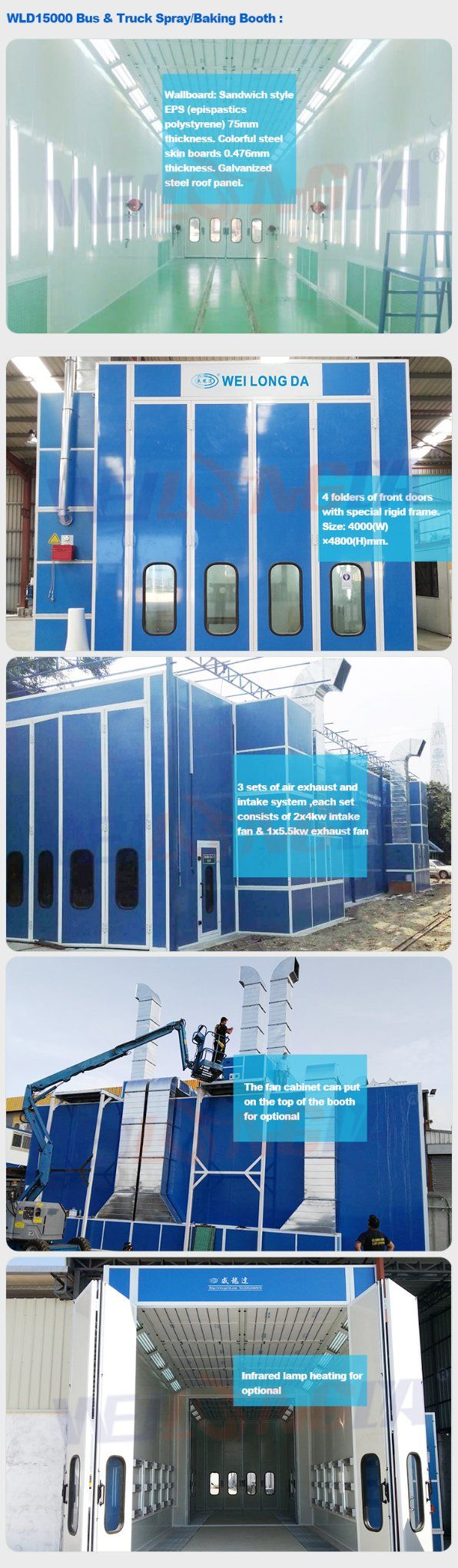 Wld15000 Truck Bus Paint Booth with Ce Approval - IBUYautoparts.com