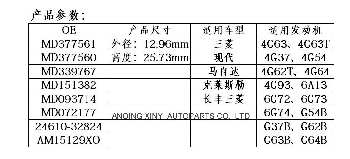 Md151382 Md377561 Valve Lifter Hydraulic Tappet for Mitsubishi 4G63 ...